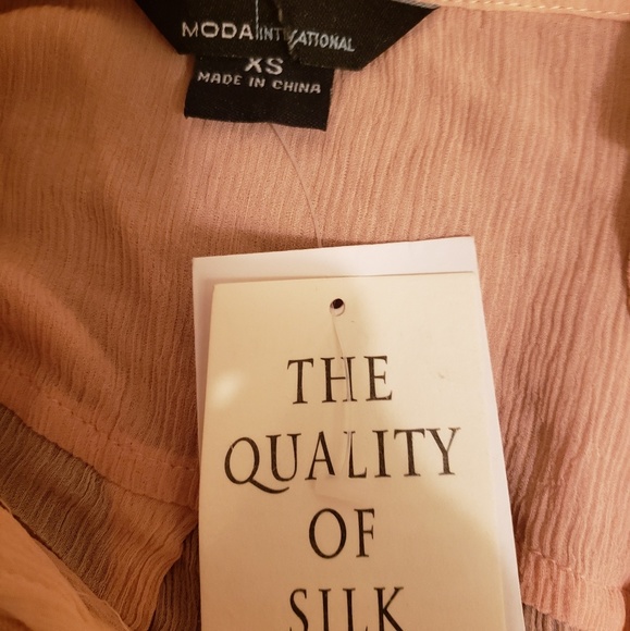 Moda International | Tops | Moda By Victoria Secret Silk Ruffle Blouse ...